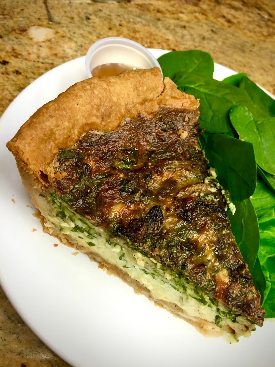 Spinach & Mushroom Quiche | Nook Bakery & Coffee Bar